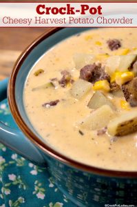 Crock-Pot Cheesy Harvest Potato Chowder - Crock-Pot Ladies