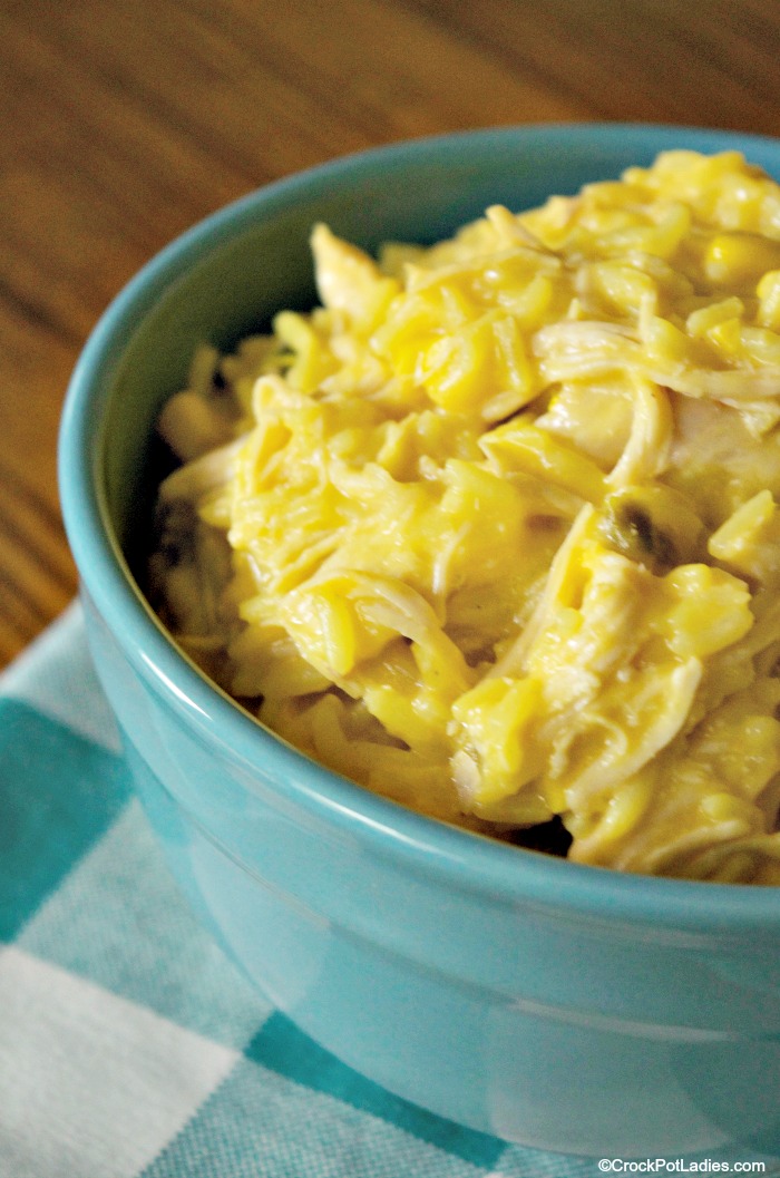 Crock-Pot Cheesy Chicken and Rice - Crock-Pot Ladies